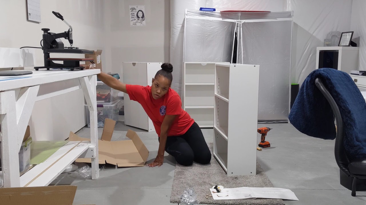 Assembling Target 3 shelves bookcase DIY Craft storage - YouTube