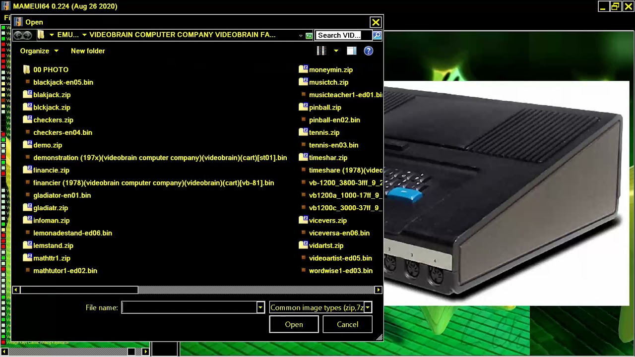 vb1200a 1000 17ff 9 25 78 MAME MESS VIDEOBRAIN FAMILY COMPUTER 1977 ...