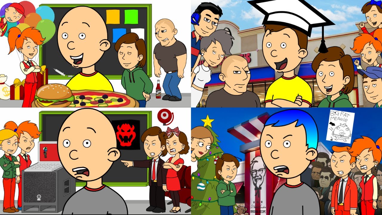 Fastest Caillou Gets UnGrounded & Classic Caillou Gets Grounded Series ...