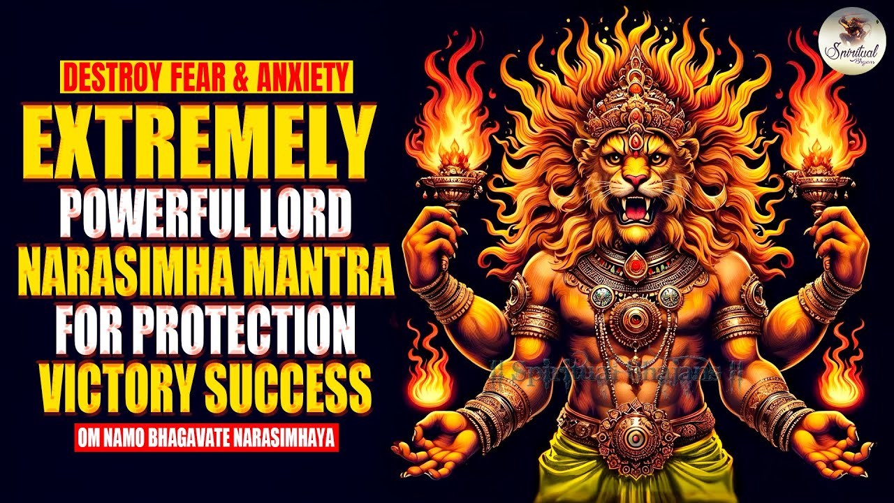 Chanting The Powerful Sri Narasimha Mantra to Overcome Fear & Anxiety ...