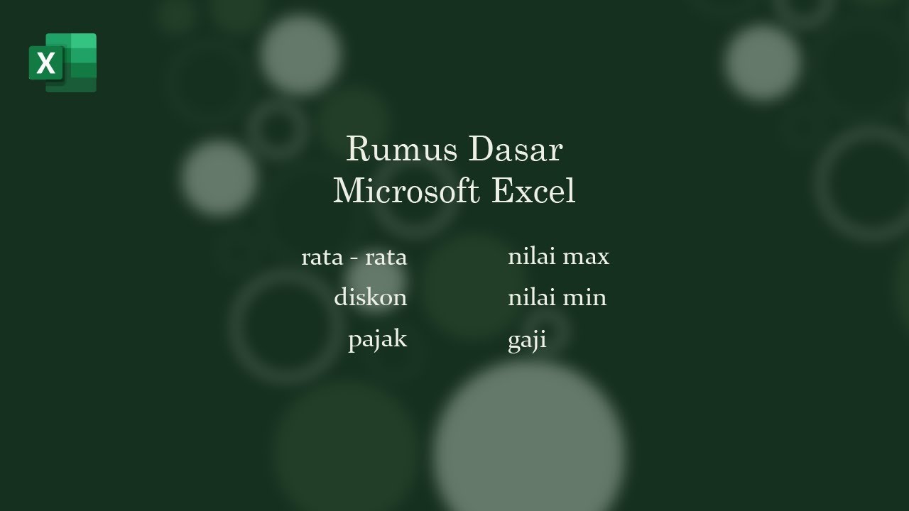 Pratikum | rumus dasar Microsoft Excel - YouTube