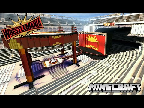 Minecraft: WWE WrestleMania 35 (MetLife Stadium) Set Reveal - YouTube