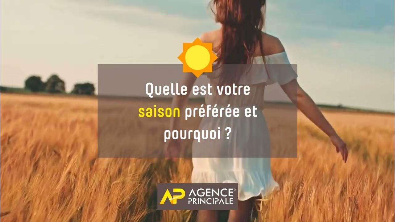☀️ Quelle est votre saison préférée et pourquoi ? - YouTube