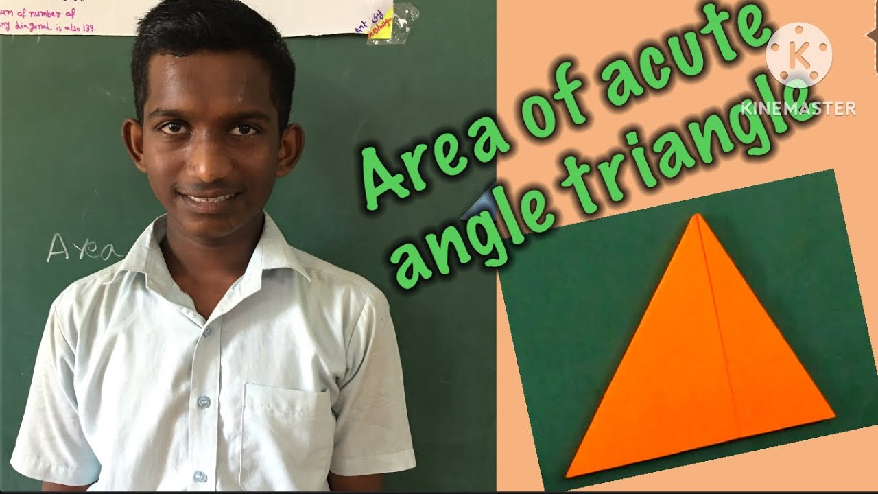 Area of acute angle triangle - YouTube