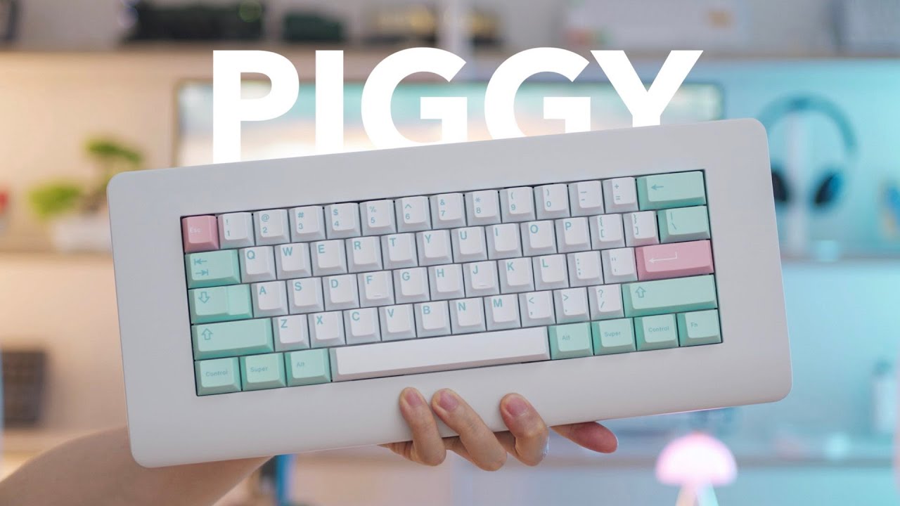 🐷Piggy 60% Prototype Build & Typing Sounds | Marshmallow Switches, GMK ...