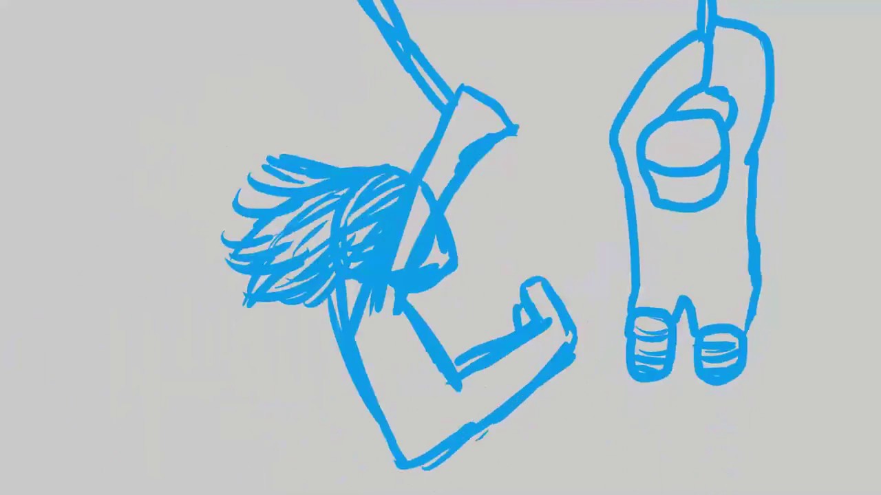 perspective animation practise:rope swing - YouTube