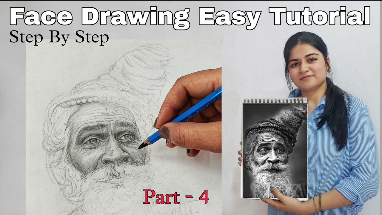 How to Draw Portrait for Beginners || Step by Step || Part - 4 - YouTube