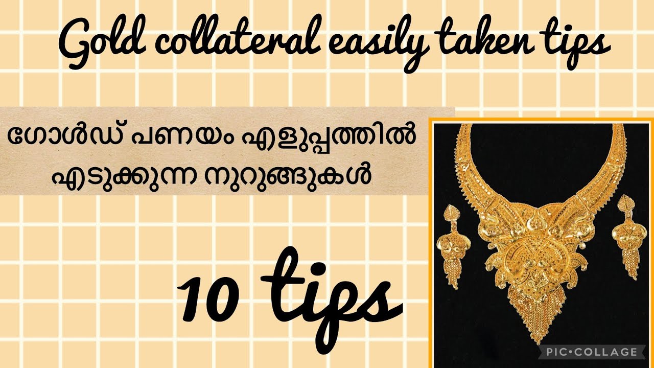 10 useful tips for Gold collateral / try it one time - YouTube