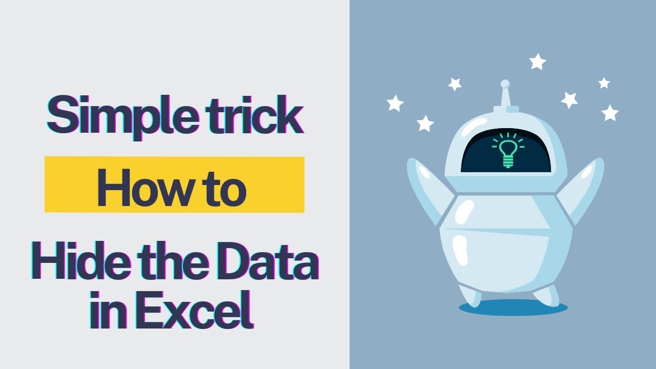 Simple Trick how to Hide the Data - YouTube