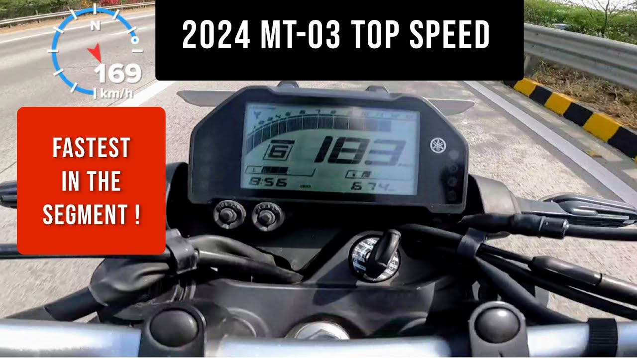 YAMAHA MT-03 TOP SPEED | FASTEST IN THE SEGMENT! TRUE GPS TOP SPEED ...