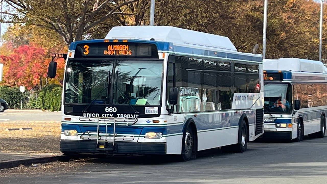 ⁴ᴷ⁶⁰ (FULL ROUTE) Union City Transit 2010 Orion VII NG CNG #660 on Route 3 Almaden - YouTube