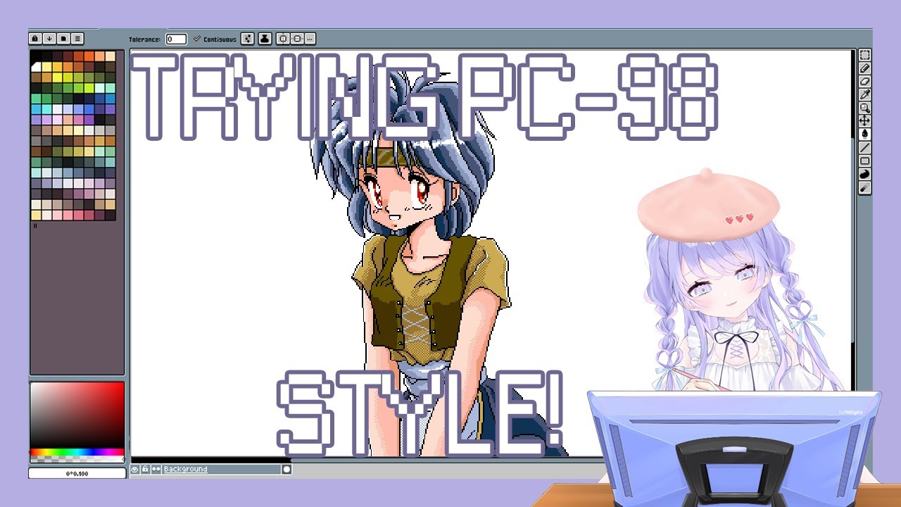 【Art】Can I Imitate PC-98 Pixel Art? - YouTube