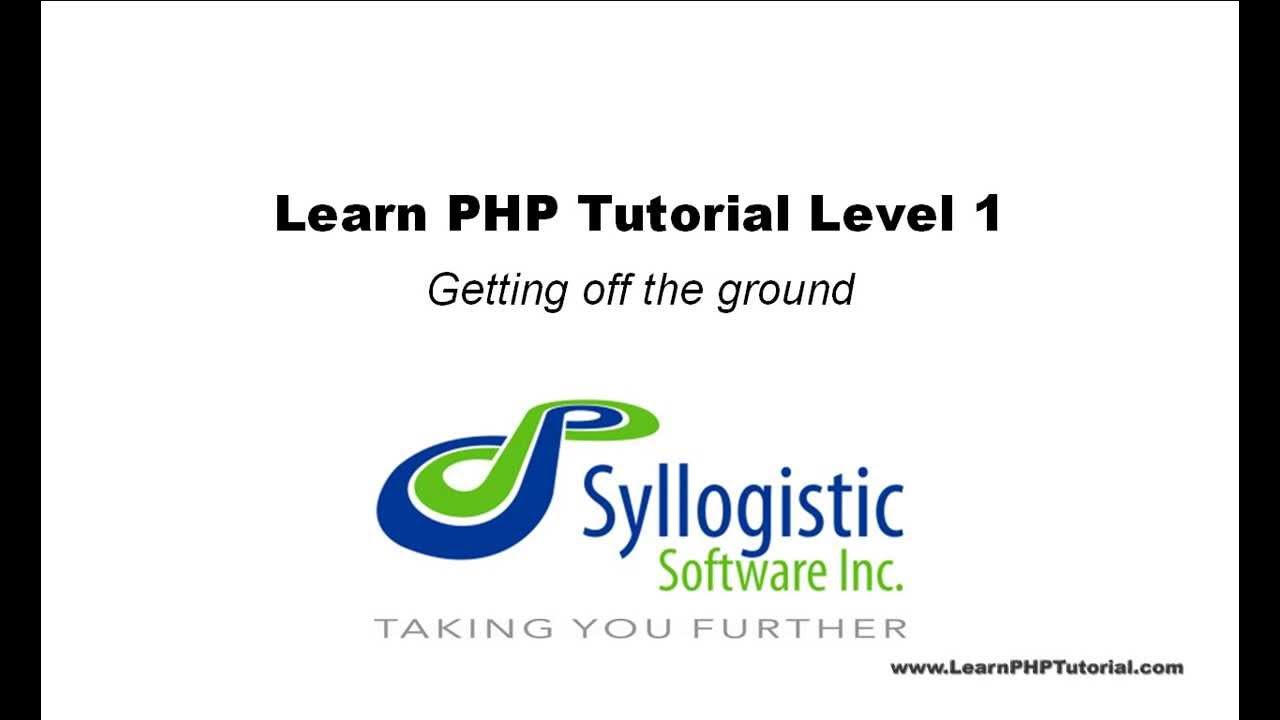 Learn PHP Tutorial Level 1, Chapter 1: Introduction - YouTube