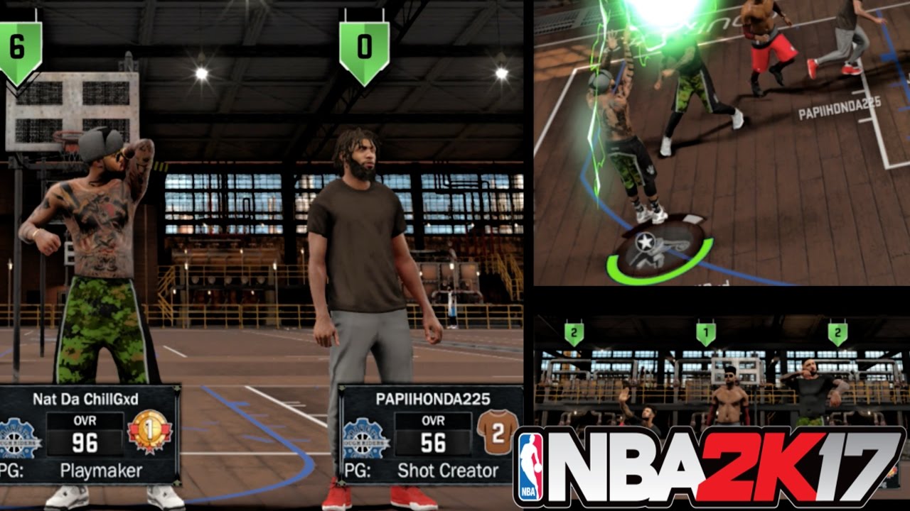 NBA 2K17 | MY PARK | BEATING 3 SUPERSTARS W/ A 56 OVERALL ROOKIE 2 ...
