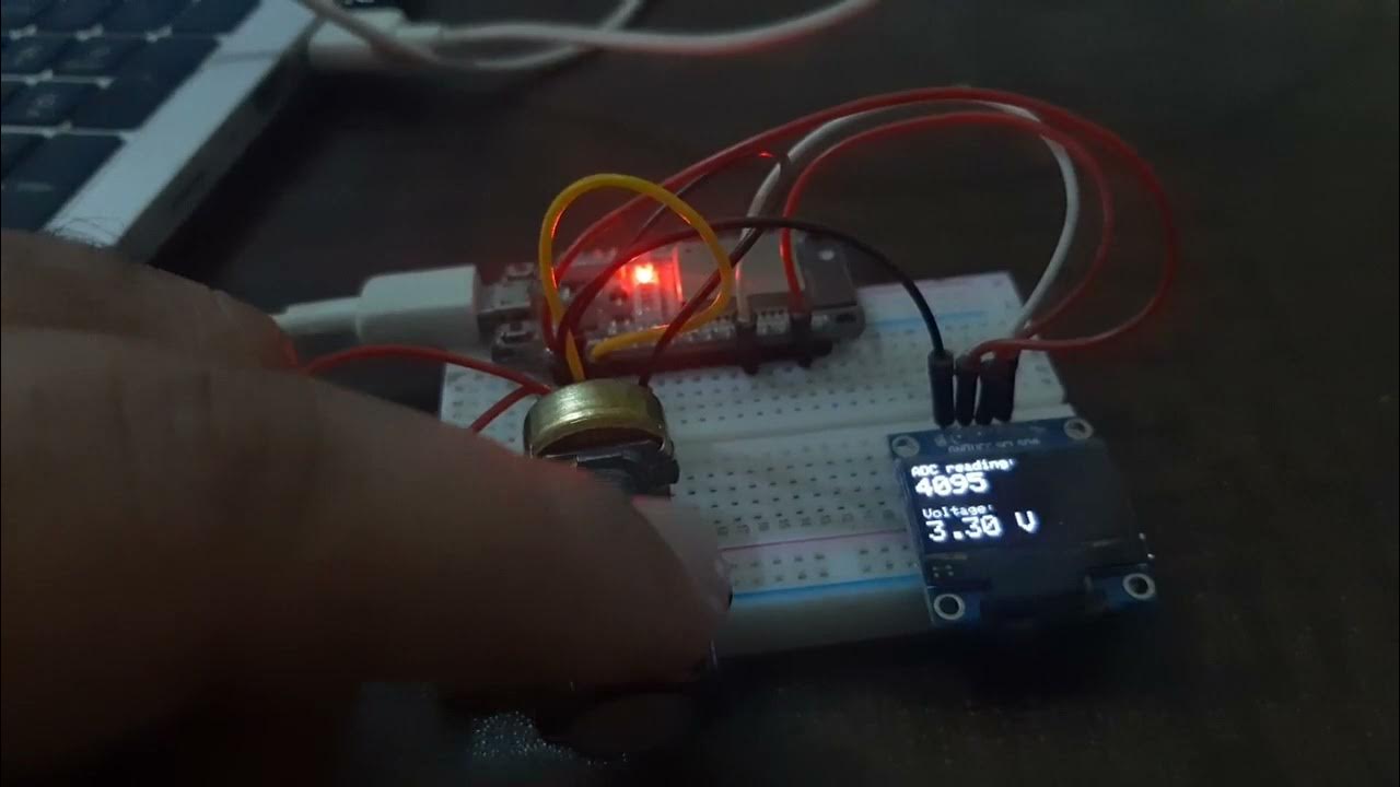 (Demo) ESP32 ADC with Arduino IDE - Analog voltage on OLED - YouTube