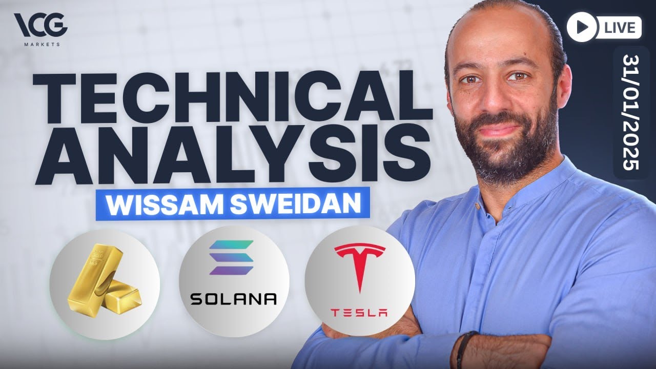 SOLANA، Gold💰,EUR/USD، Oil📈,US30 ،TESLA تحليل سولانا والبيتكون والذهب💰 ...