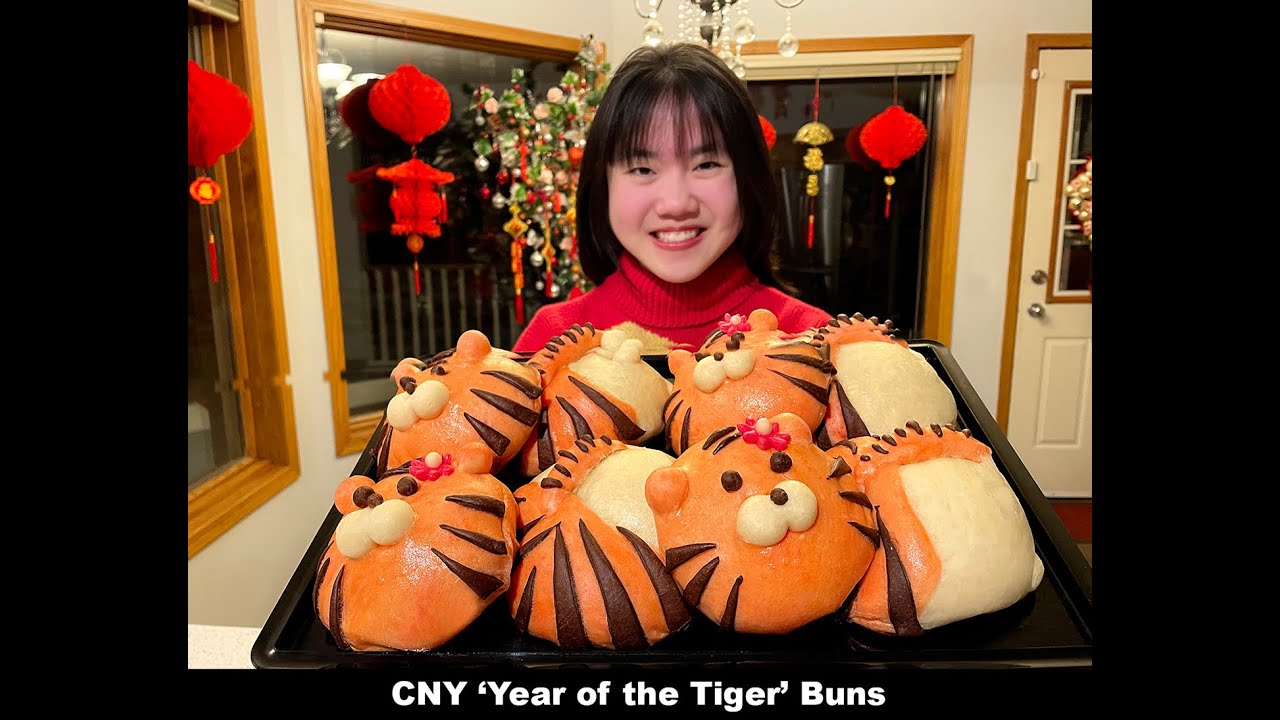 Fun Baking Moments: CNY Tiger Buns - YouTube