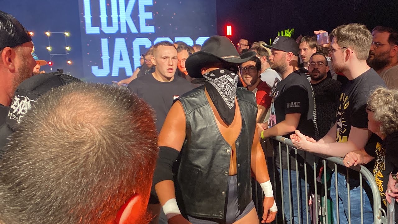 Luke Jacobs entrance (with Ethan Allen) ⁠@RevPro 12 Year Anniversary ...