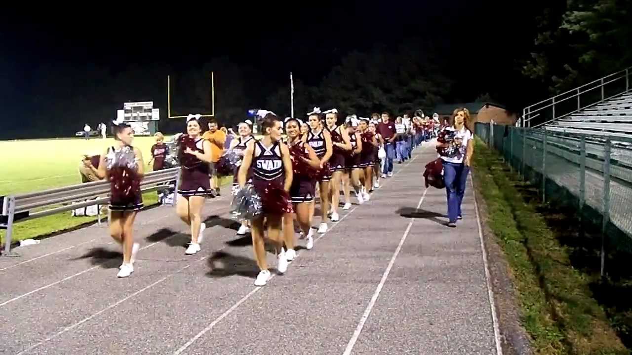 Swain County High School Maroon Devils Marching Band leaving the ...