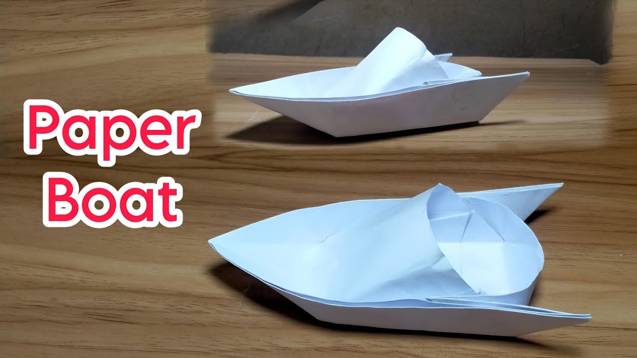 How To Make Paper Speed Boat | Paper Speed Boat Making | Paper Boat ...