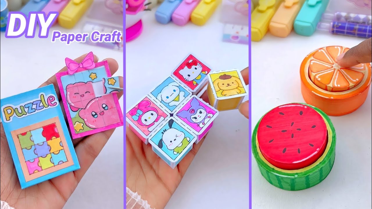 Easy Craft Ideas / DIY Miniature Crafts Idea / school hacks / paper ...