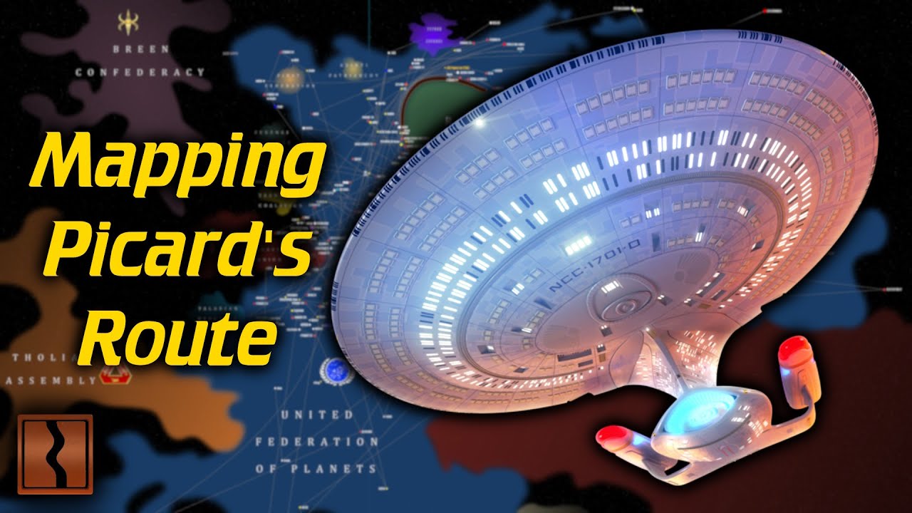 Mapping the Enterprise's Route in Star Trek TNG - YouTube