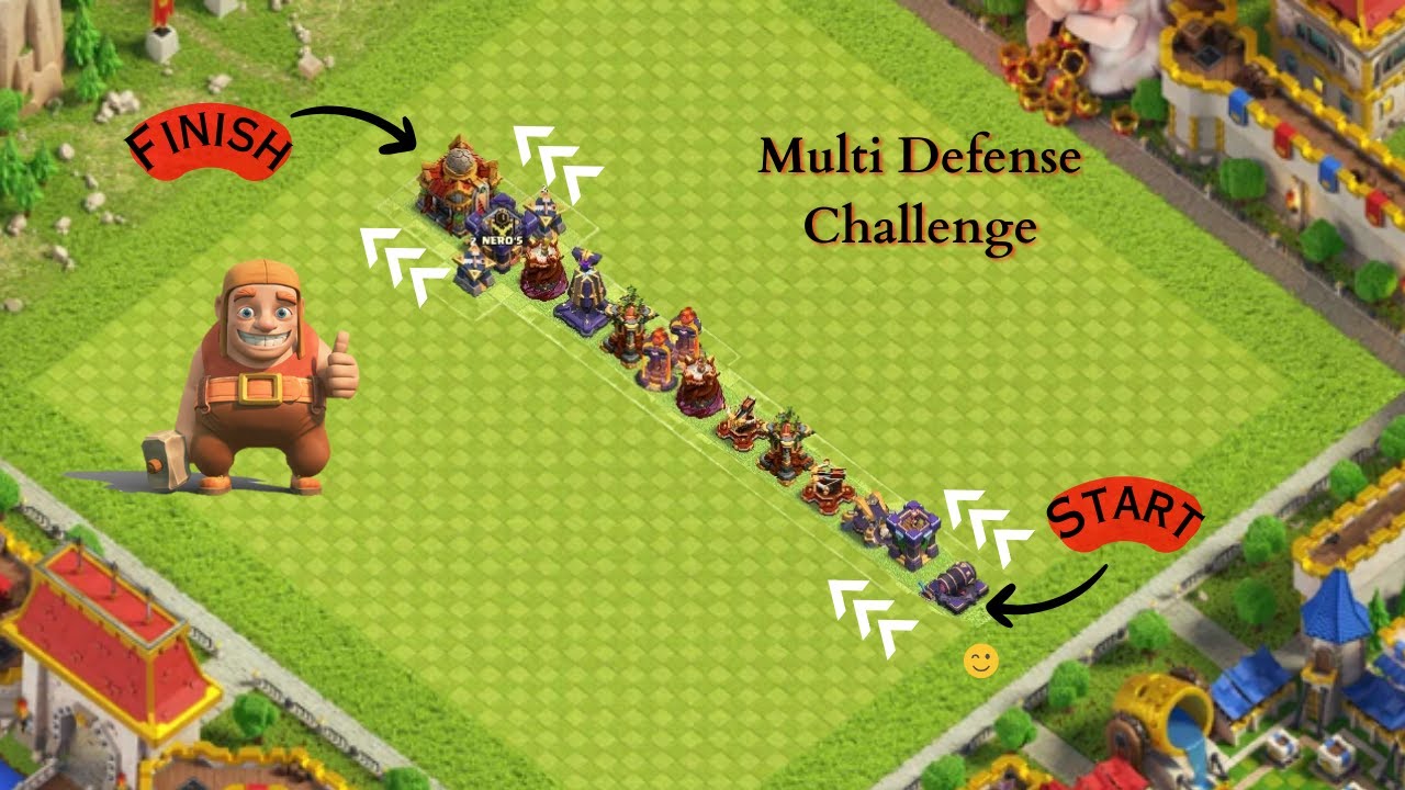 Defense challenge | Down the Town hall | Clash of clans - YouTube