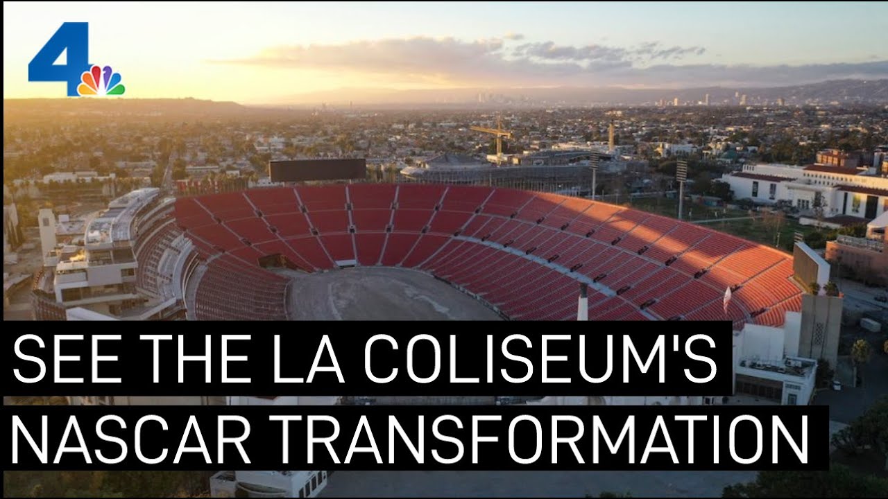 Timelapse: Watch the NASCAR Track Construction at the Coliseum | NBCLA ...