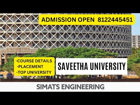 SIMATS ENGINEERING CHENNAI | SAVEETHA INSTITUTE OF MEDICAL AND ...