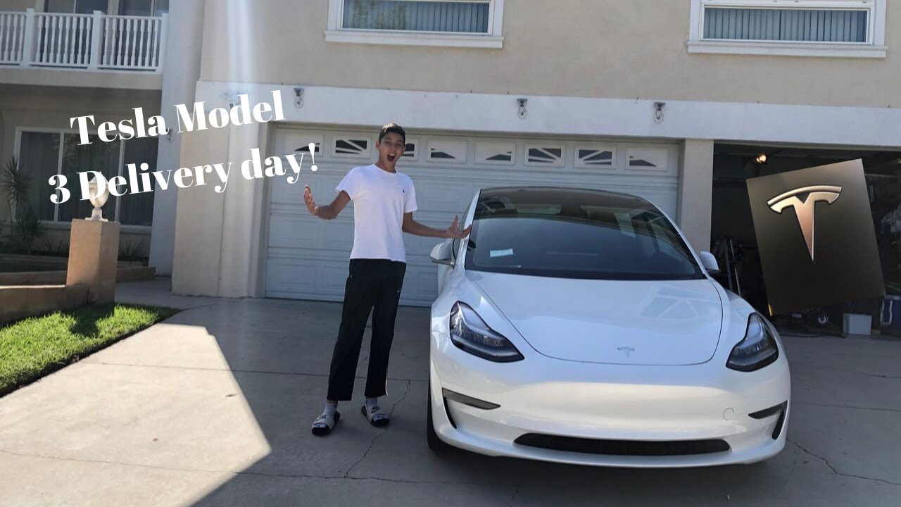 TESLA MODEL 3 DELIVERY DAY! (Long Range FSD) - YouTube