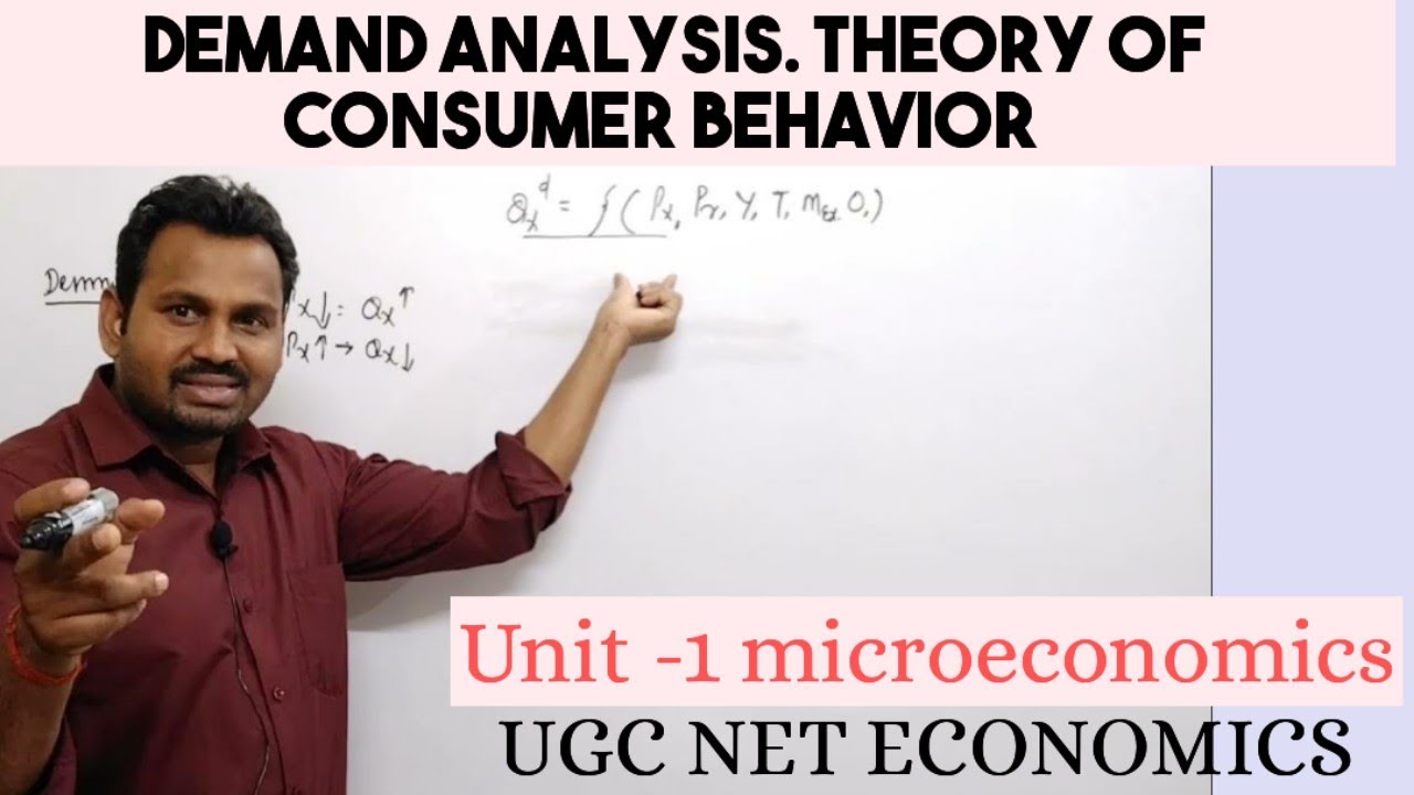 Demand analysis/, Theory consumer behavior/ UGC NET Economics. - YouTube