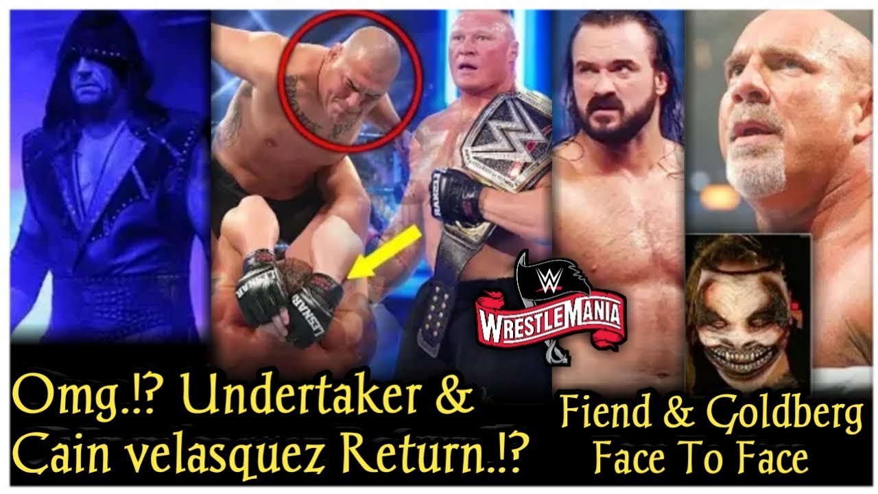 Omg.!? The Undertaker & Cain velasquez Return.? The Fiend Vs Goldberg ...