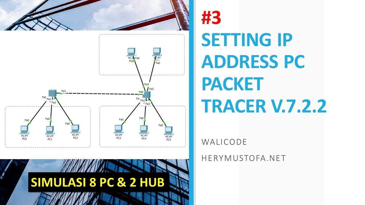 Setting IP Address PC Cisco Packet Tracer #3 - YouTube