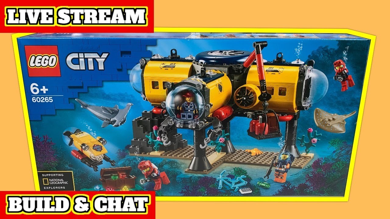 LEGO City 60265 Ocean Exploration Base LEGO Live Build & Chat - YouTube