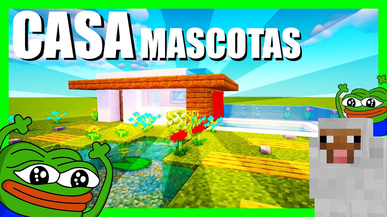 Como hacer una 🐶CASA PARA PERROS MODERNA EN MINECRAFT🐶 *DE LUJO ...