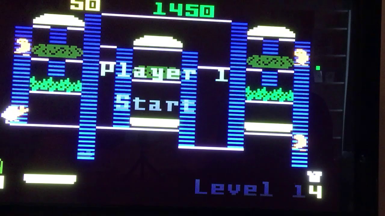 #23 BurgerTime, Intellivision, RetroPie - YouTube