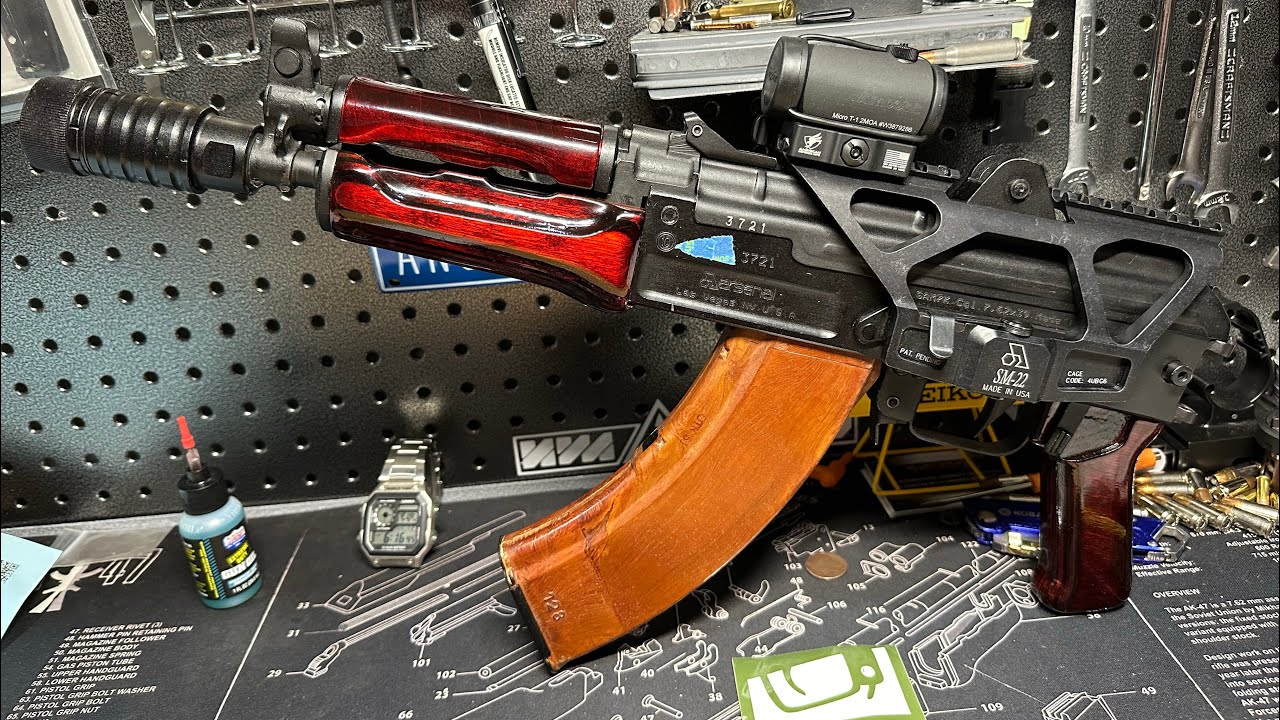 KRINK - Installing Krink wood furniture on my Arsenal SAM7K Pistol 7 ...