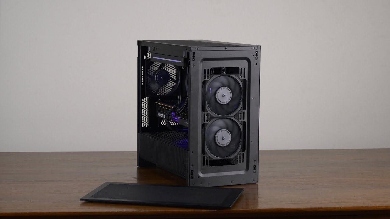 NZXT H3 FLOW AMD R7 9700X x RTX 5060Ti Black Aesthetic Build - YouTube