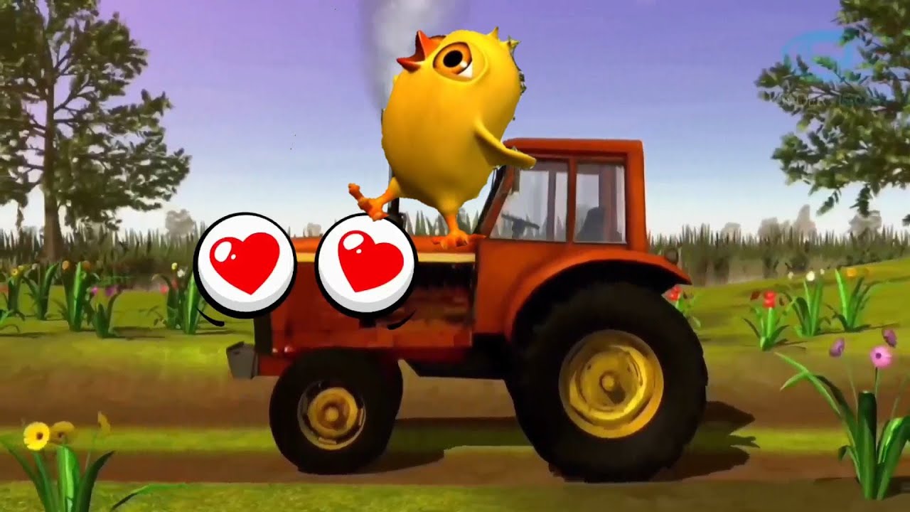 El Tractor | con El Pollito Pio | en Diferentes Coloridos Efectos - YouTube