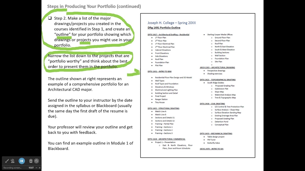 Preparing a Portfolio for a CAD Job - YouTube