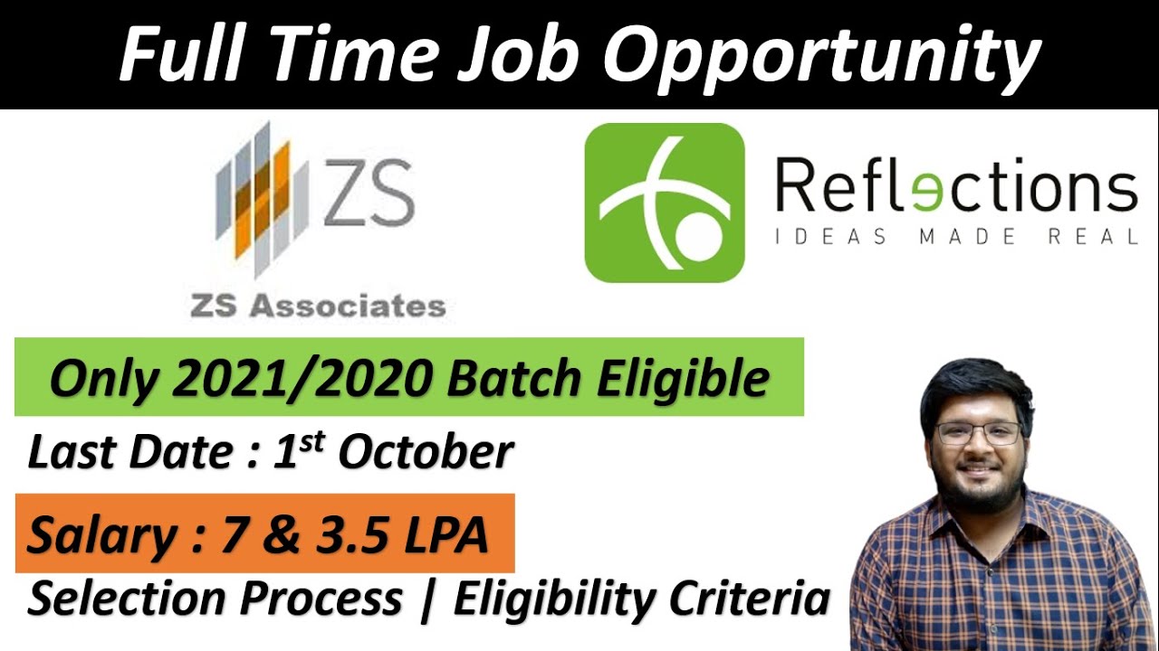 ZS Associates | Reflections Off Campus 2021/2020 | Salary : 7 LPA ...