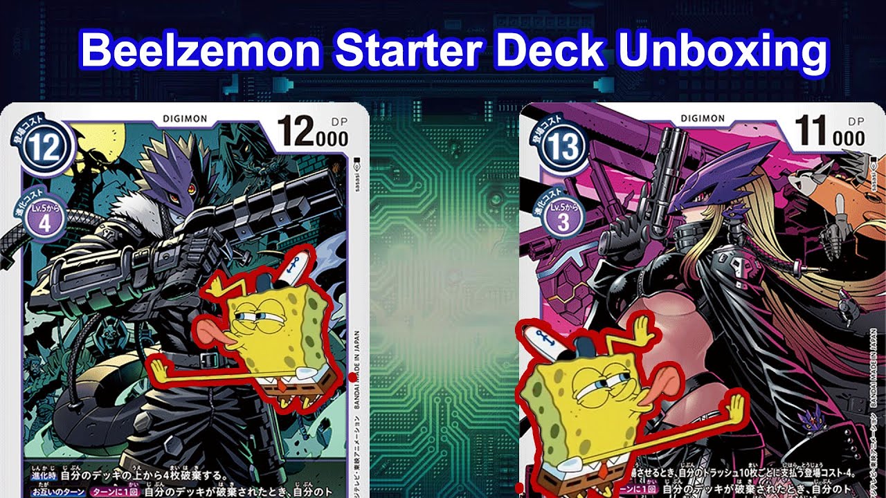 Digimon TCG -ST14- Beelzemon Starter Deck Opening! - YouTube