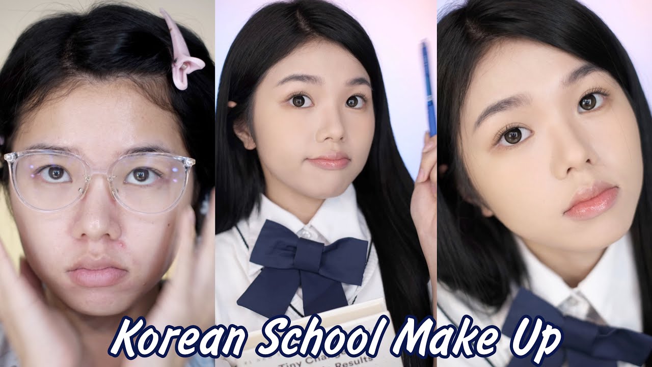Korean School Make Up | Sreynea ស្រីនា - YouTube