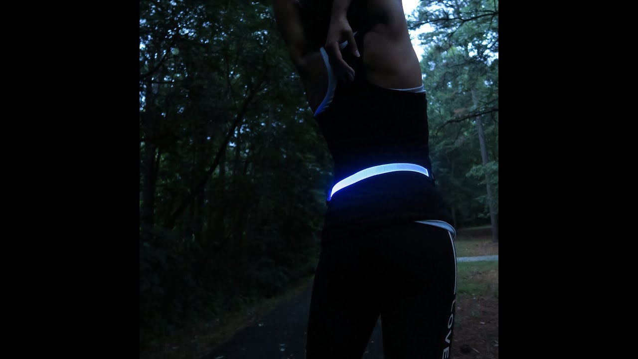 Led Running Belt -- USB Rechargeable Led Waist Belt for Cycling ...
