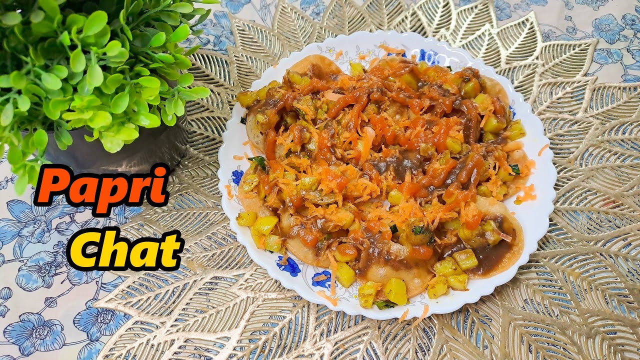 পাপরি চাট | Papri chat recipe By Porosmoni’s Kitchen & Bakes - YouTube