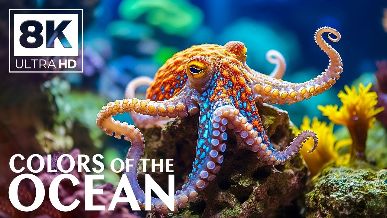 8K Underwater World (ULTRA HD) 🐠 Captivating Moments with Jellyfish and ...