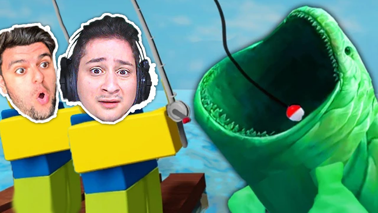 გიგანტი თევზებ დავიჭირეთ Roblox Big Fish Simulator - YouTube