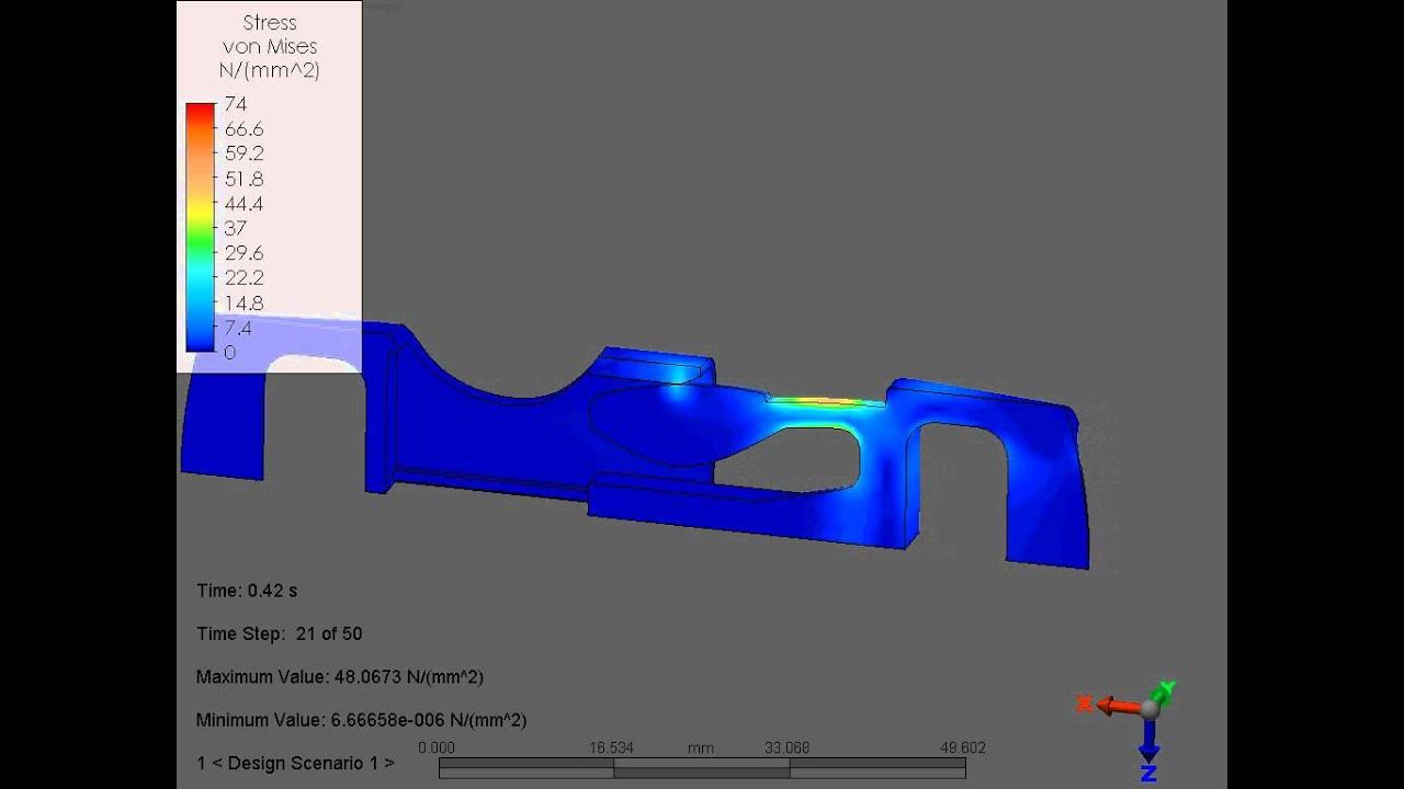 Clipsage de fixations plastiques avec Autodesk Simulation Mechanical 2013 - YouTube