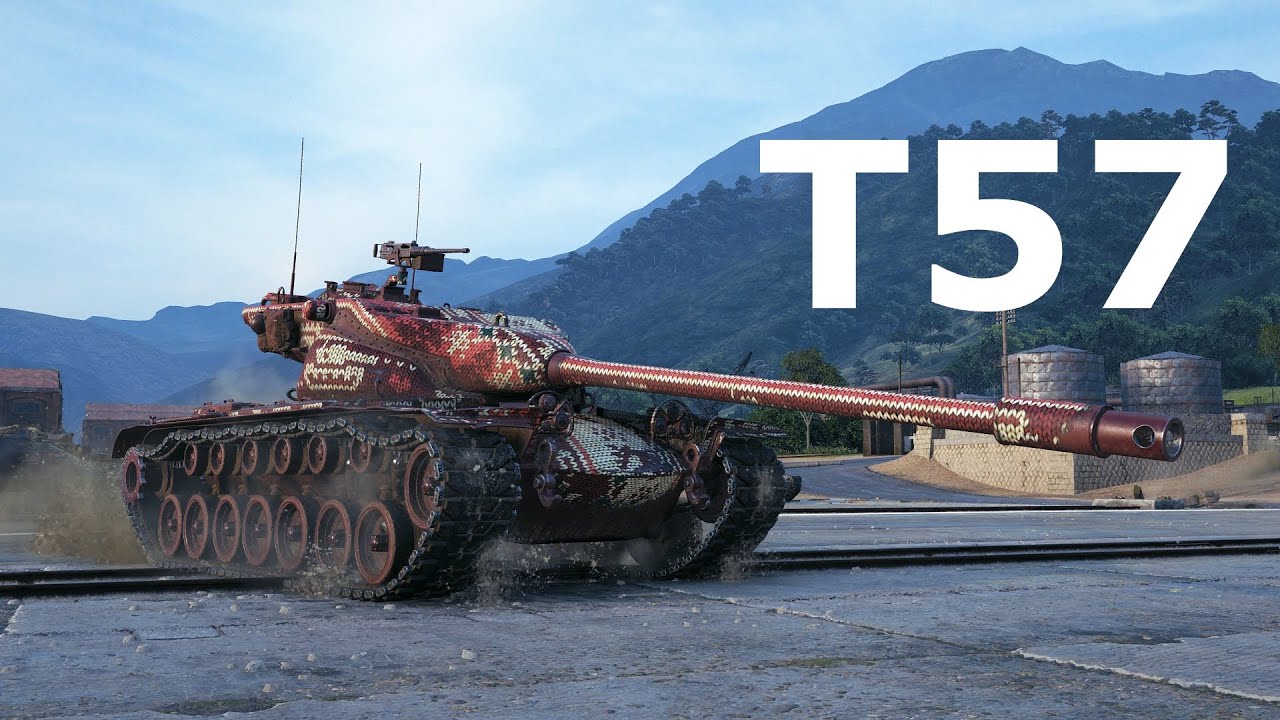 World of Tanks T57 Heavy Tank - Fierce Battle at the Naval Port! - YouTube