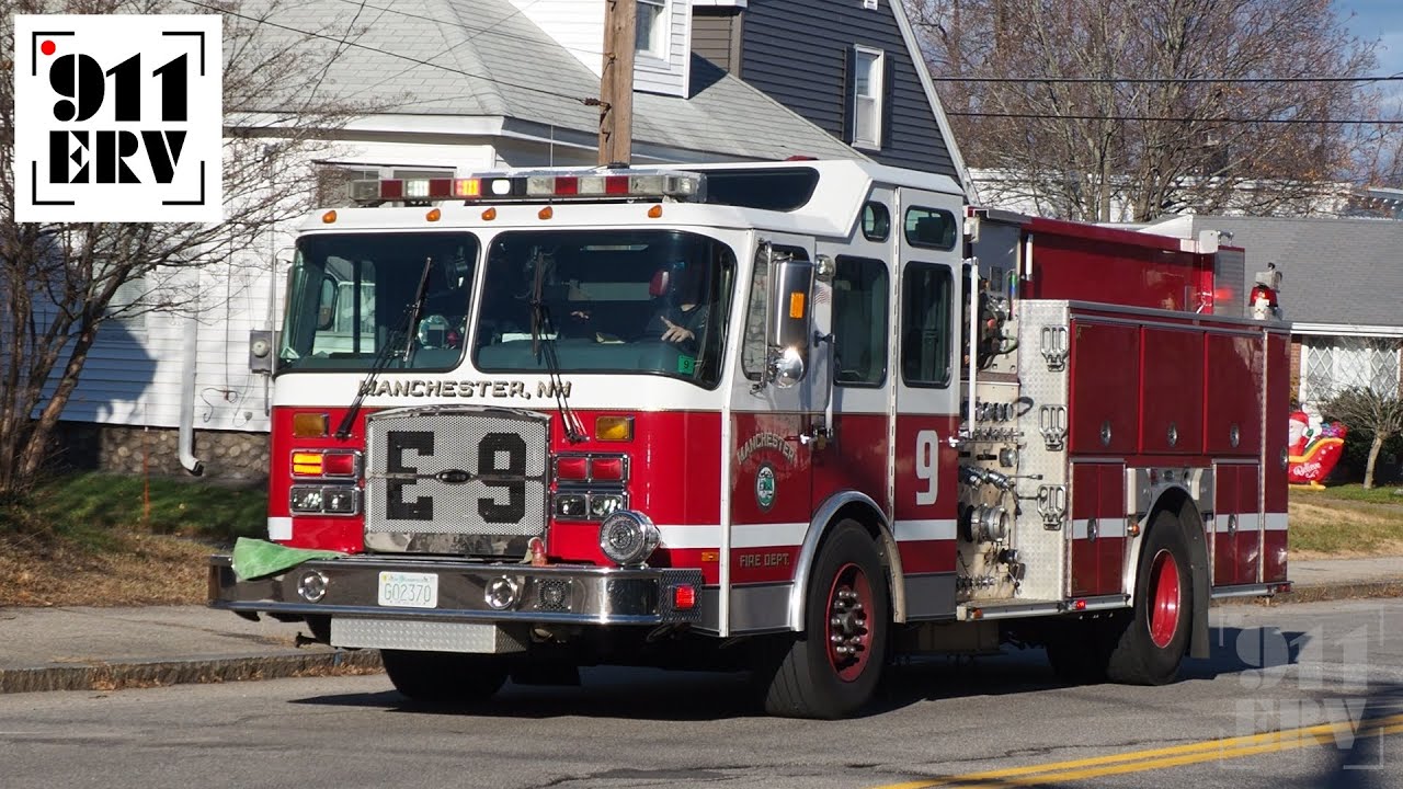 Manchester Fire Truck Responding | Ex-Engine 9 - YouTube